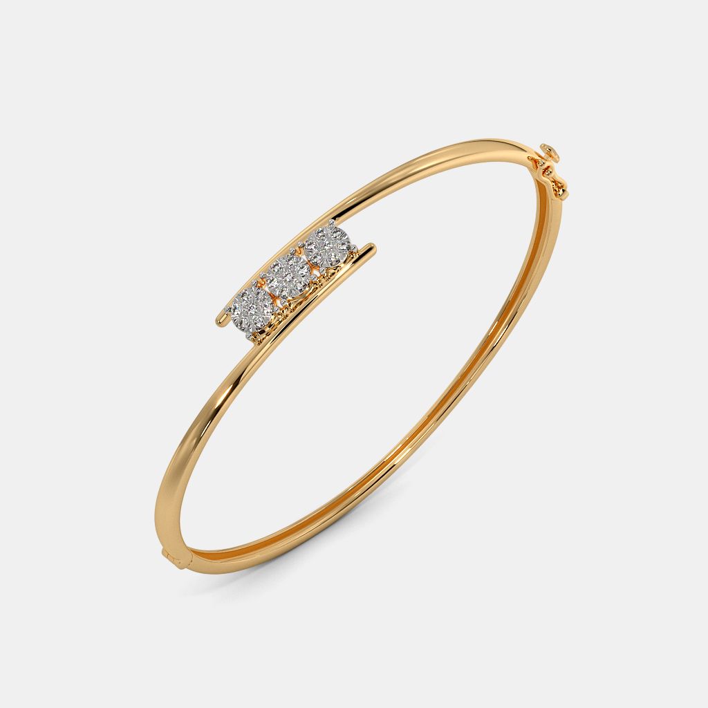 The Dumini Oval Bangle BlueStone