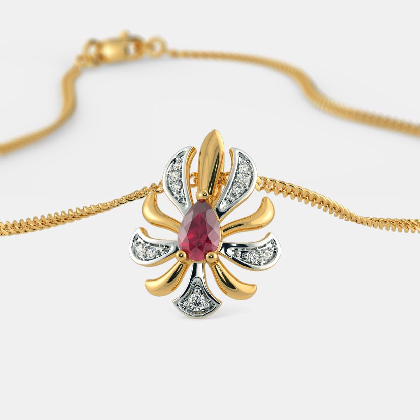 bluestone ruby pendant