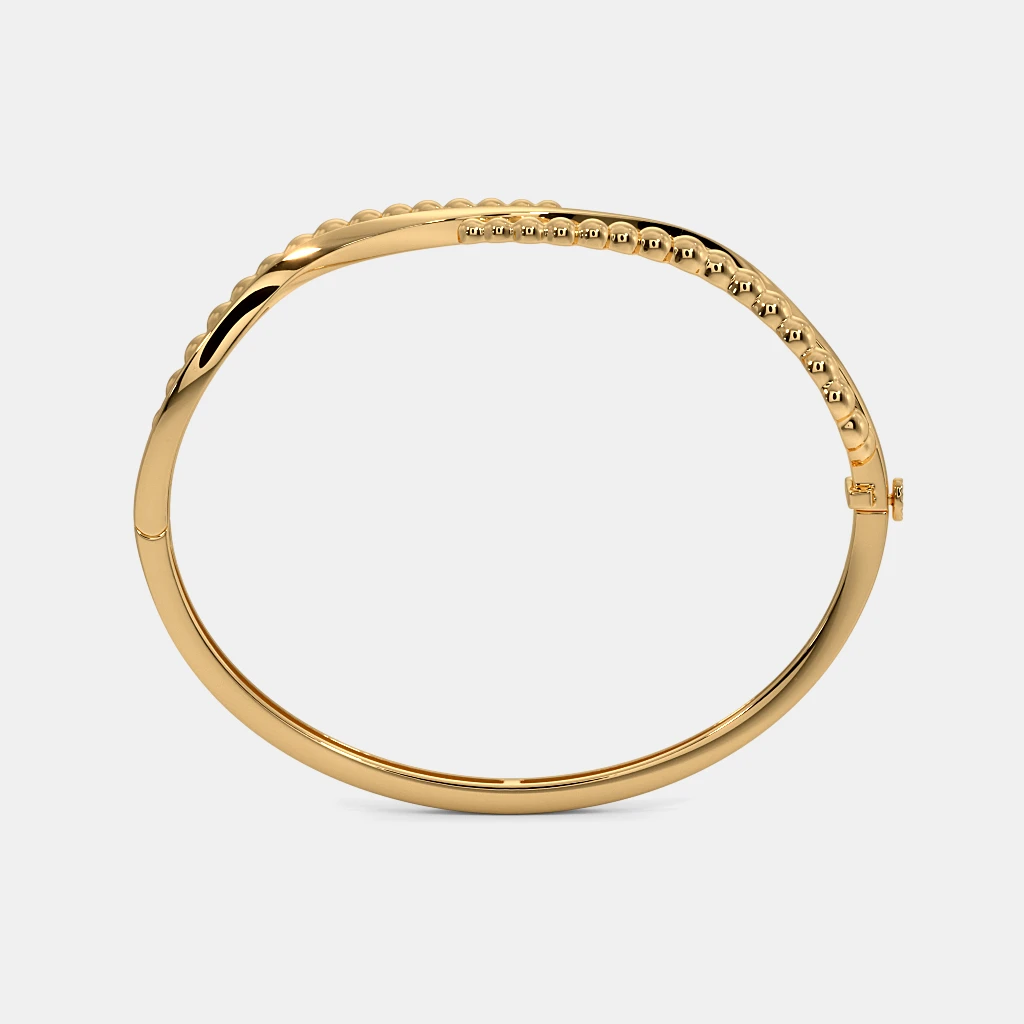 The Goldenna Oval Bangle | BlueStone.com
