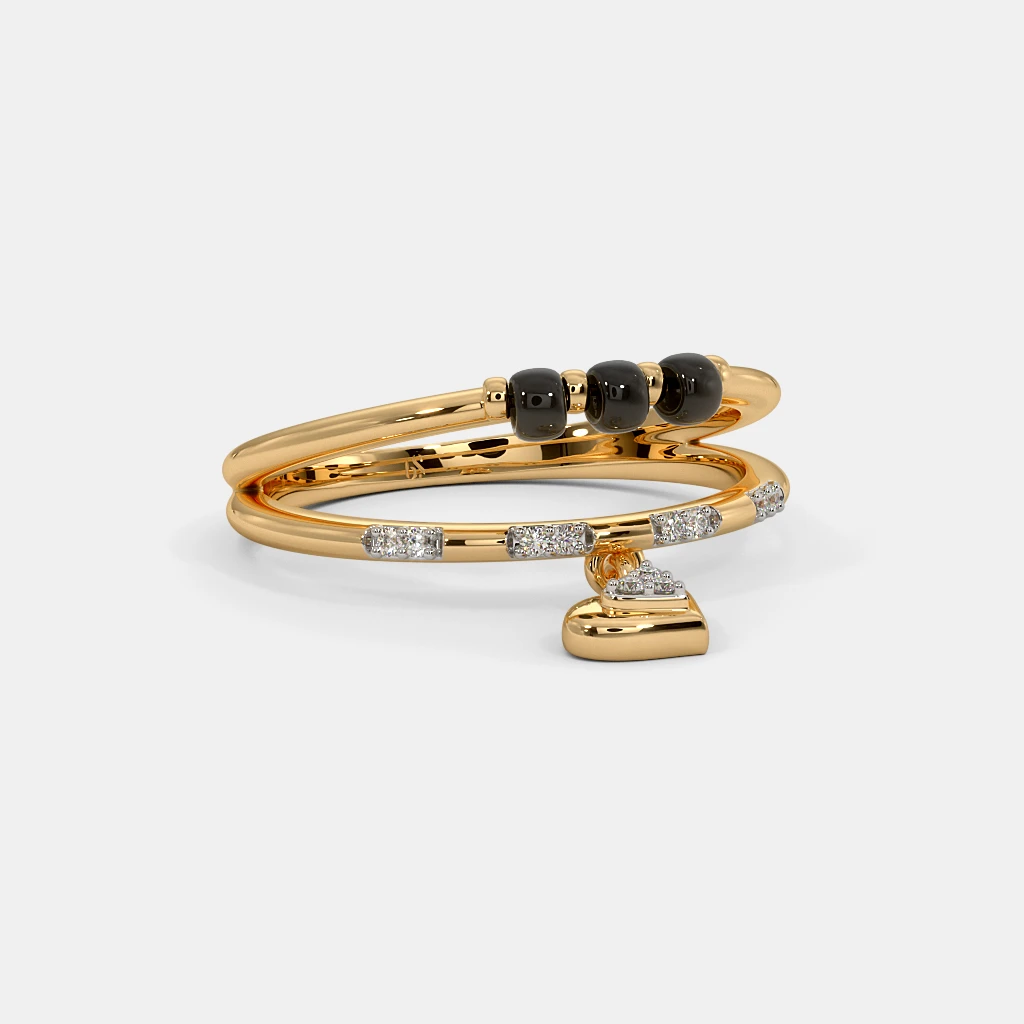 The Oudia Charm Mangalsutra Ring | BlueStone.com