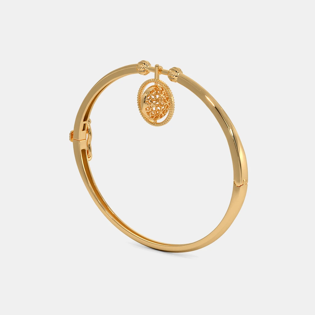 The Oratile Oval Bangle | BlueStone.com