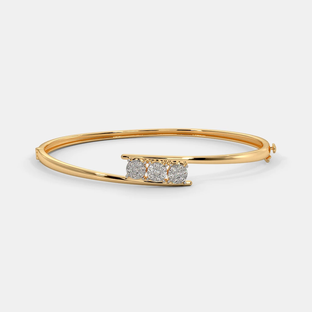 The Dumini Oval Bangle | BlueStone.com