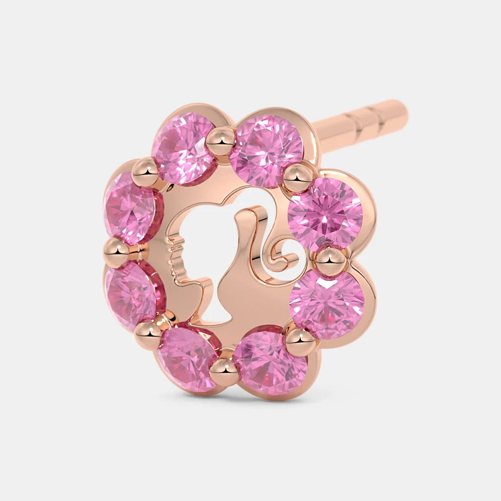 The Pink Sparkle Kids Stud Earrings | BlueStone.com