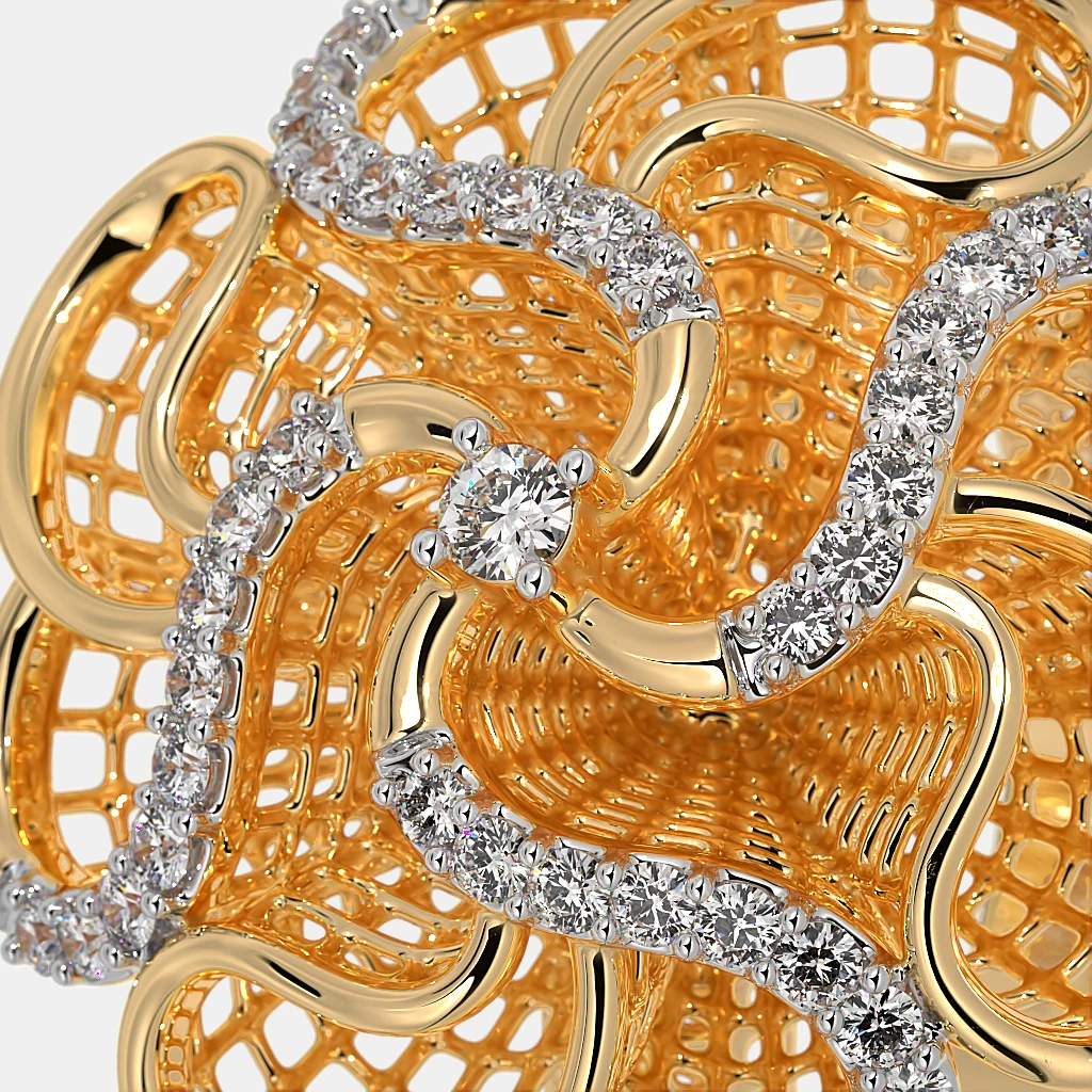 The Rose Lattice Ring | BlueStone.com