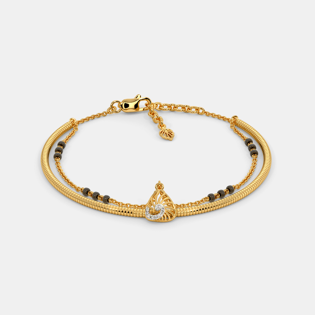 The Prarna Mangalsutra Bangle | BlueStone.com