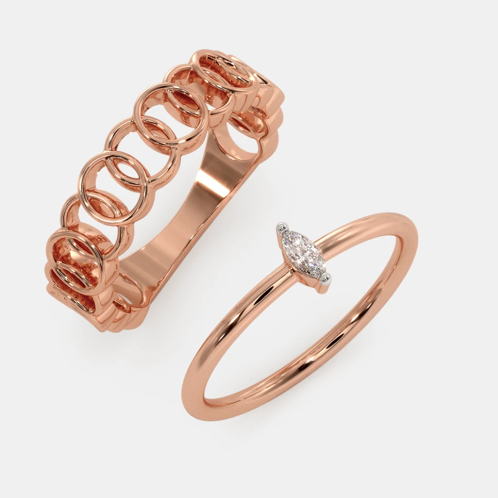 The Bloomy Stackable Ring | BlueStone.com