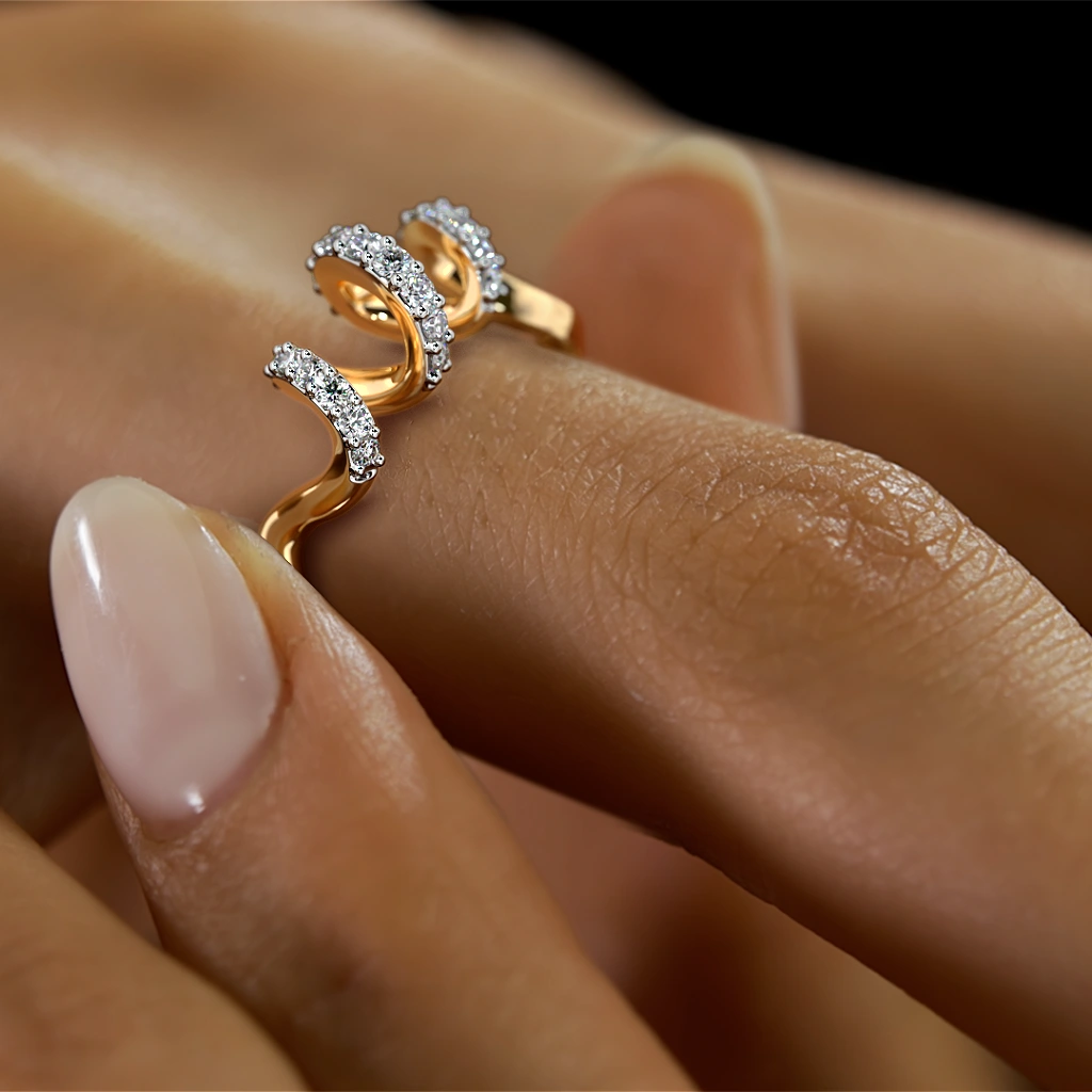 The Rhythmic Ribbon Ring | BlueStone.com