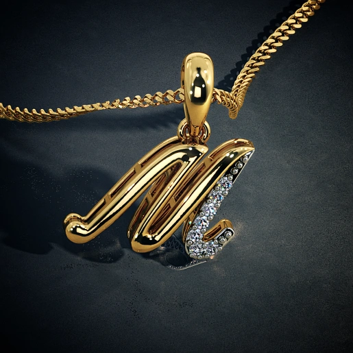 Buy 50+ Gold Alphabet Pendants Designs Online | BlueStone.com - India's ...