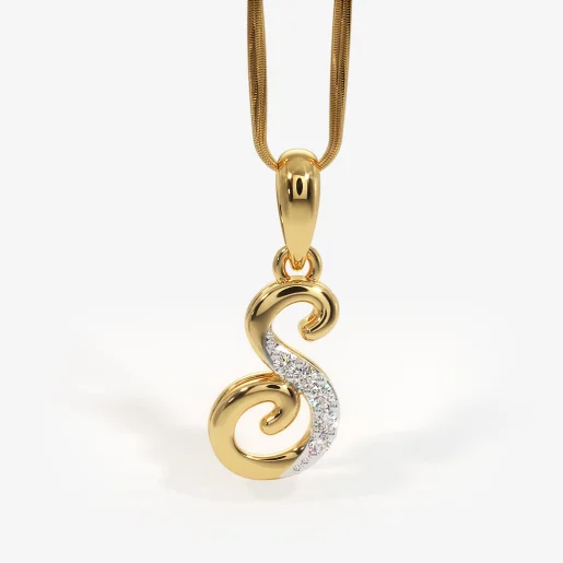 Buy Personalised Pendants with Alphabet Online at BlueStone