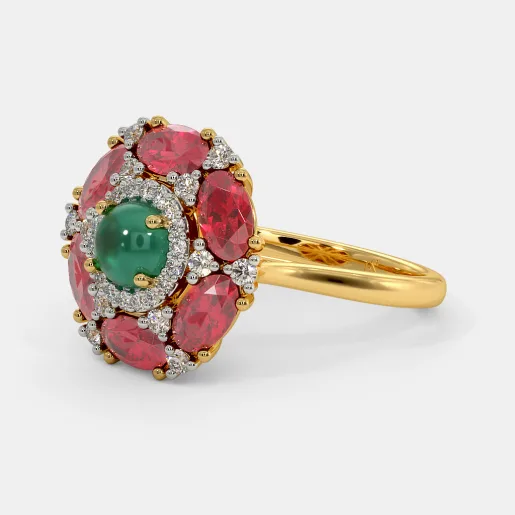 Buy Green Ruby Rings Designs Online | BlueStone.com - India's #1 Online ...