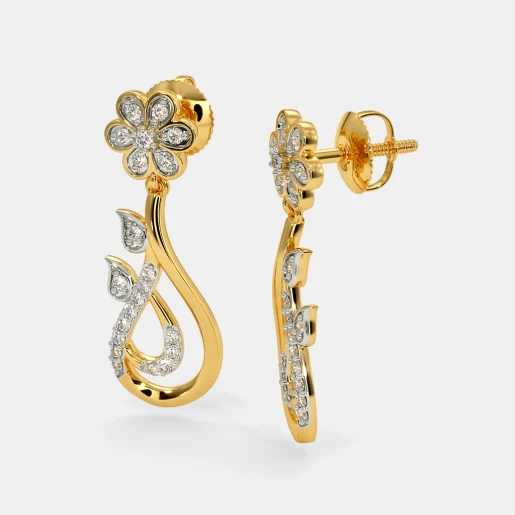Buy 150+ Diamond Drops Earrings Designs Online | BlueStone.com - India ...