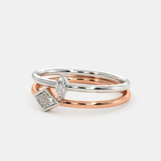 Buy 50+ Stackable Rings Designs Online | BlueStone.com - India's #1 Online Jewellery Brand